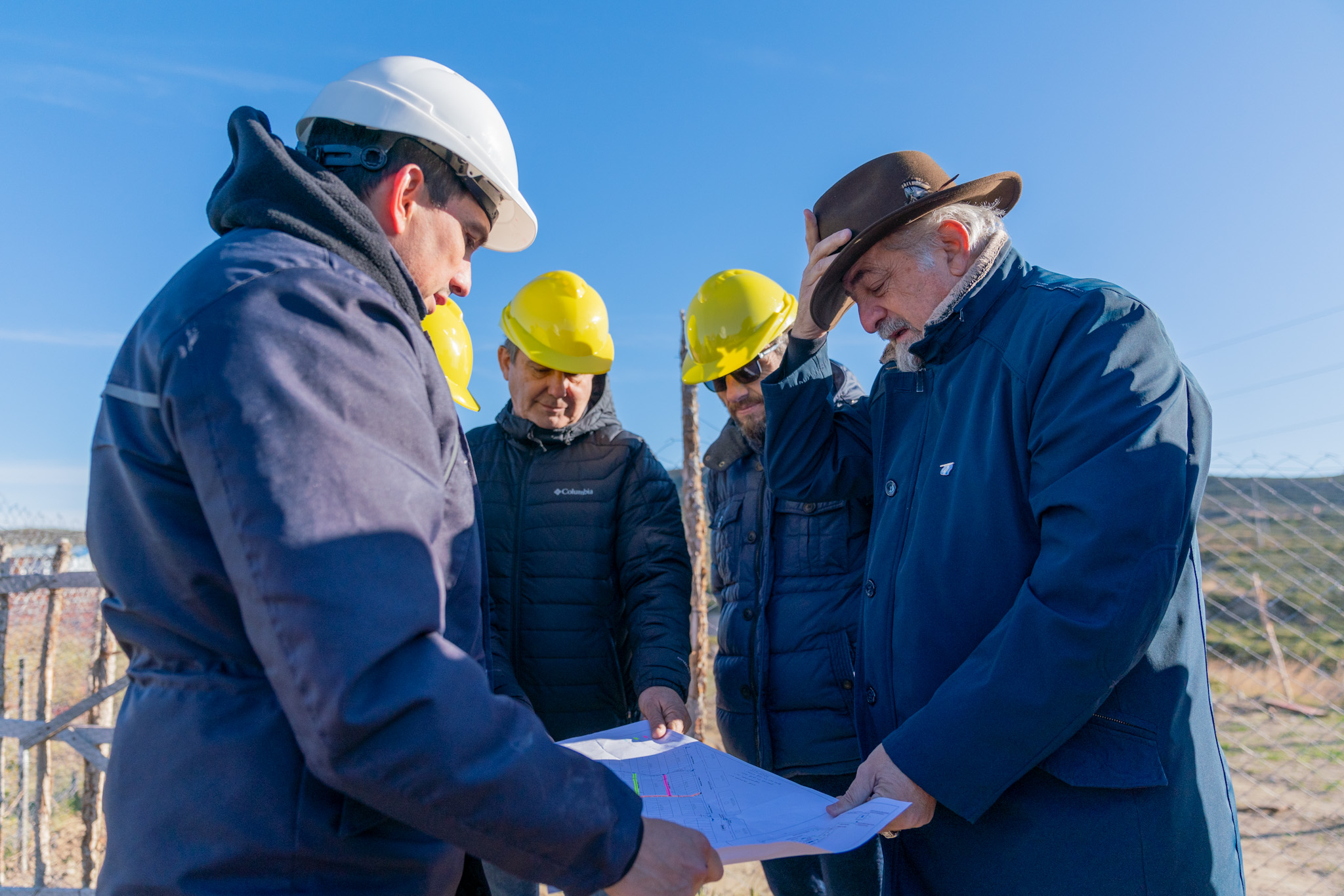 Othar supervisó los avances de obra de la red de agua potable del ...